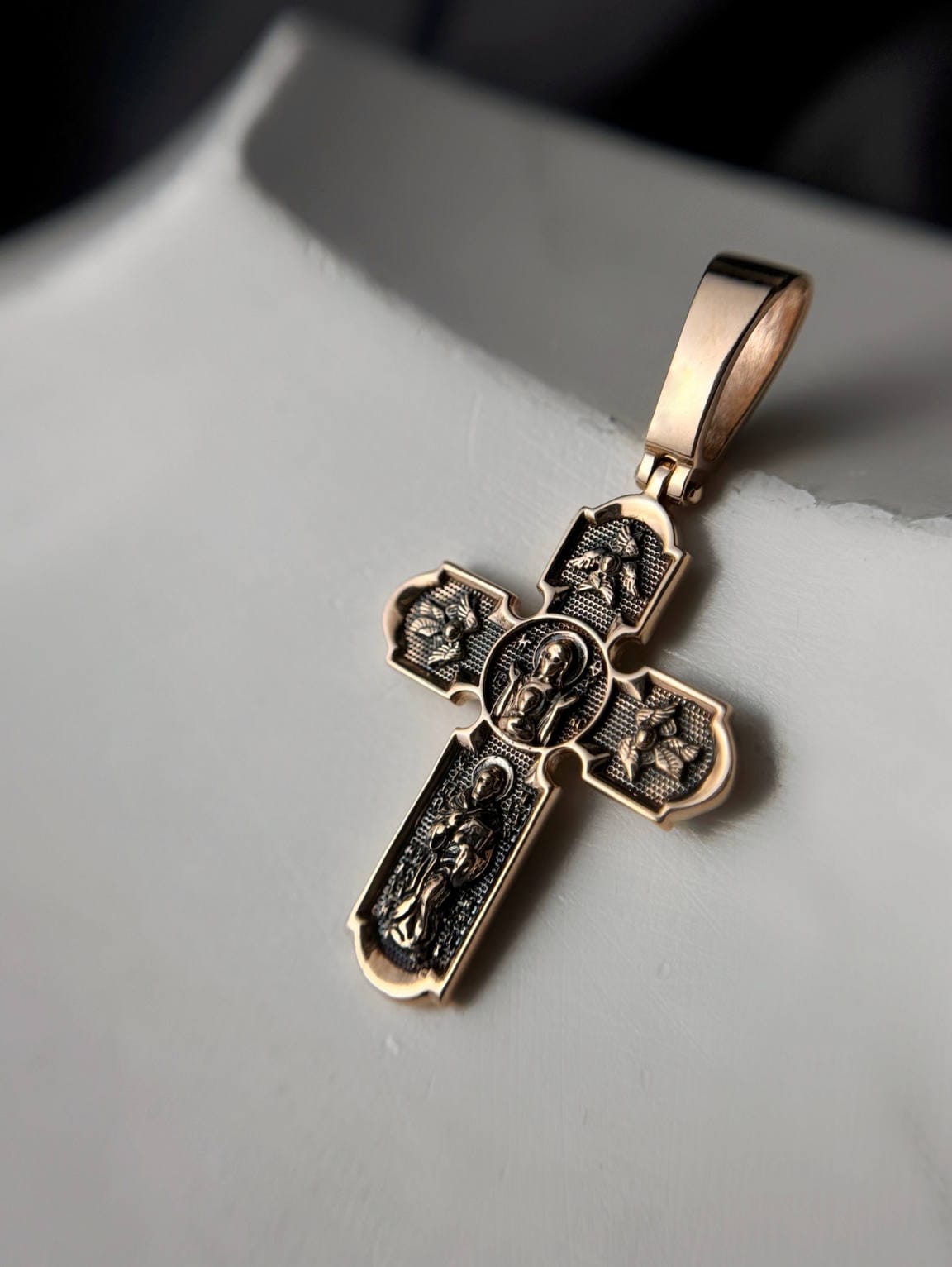 Купити золотий православний хрест: Святий Миколай 1504 від CROCUS
